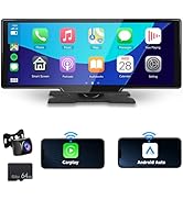 Amazon.com: METEESER Wireless Apple Carplay Portable Car Stereo Android ...