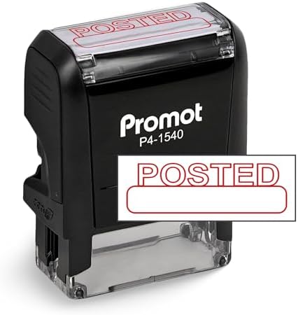Amazon.com : SHACHIHATA INC Posted-Inch Ink Stamp, 1/2 x 1-5/8 Inches ...