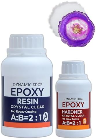 DYNAMIC EDGE - Epoxy Resin - 2:1 Epoxy Resin and Hardener Art Kit With ...