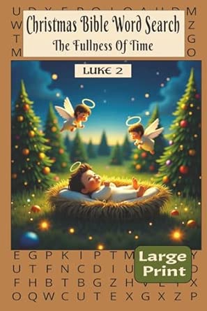 Christmas Bible Word Search: Gospel of Luke, Chapter 2: 55 Large Print ...