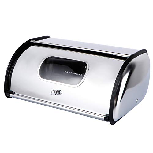 Snapklik.com : Bread Keeper Stainless Steel Bread Bread Bin Bread Bins ...