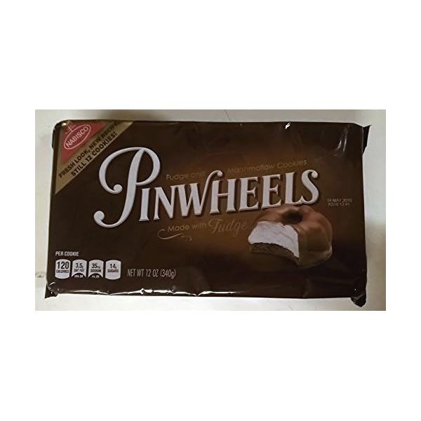 Nabisco, Pinwheels, Fudge and Marshmallow Cookies, 12oz Tray (Pack of 4 ...