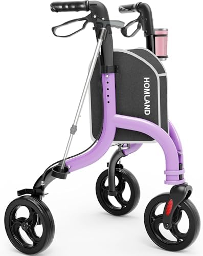 Amazon.com: HOMLAND 3 Wheel Walkers for Seniors, FSA/HSA Eligible ...
