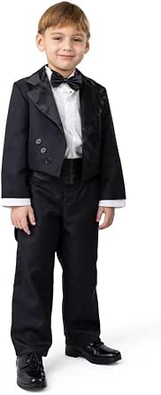 Amazon.com: Dress Up America Butler Costume for Kids - Black Tuxedo ...