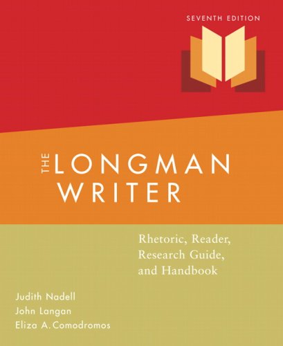 Amazon.com: Longman Writer: Rhetoric, Reader, Research Guided Handbook ...