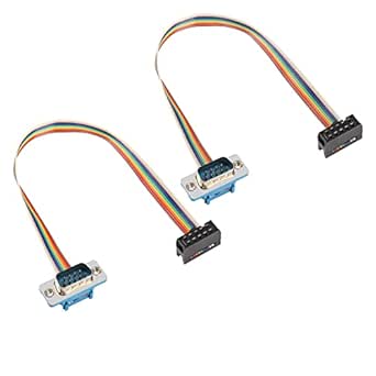 PNGKNYOCN DB9 to 10-Pin IDC Serial Cable,RS232 Male to IDC 10Pin (2x5 ...