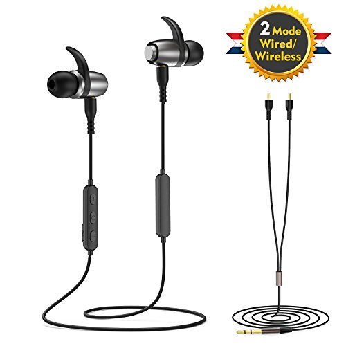Senbowe 2 In 1 Wireless/Wired Magnet Bluetooth Headset : Amazon.in ...