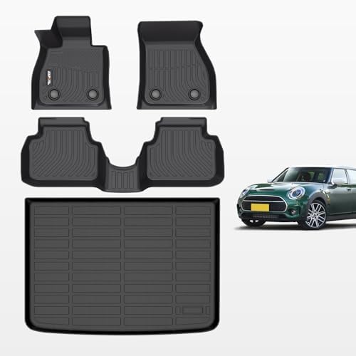 Amazon.com: AIPOIL® Floor Mats & Cargo Liner Set for 2016-2024 Mini ...