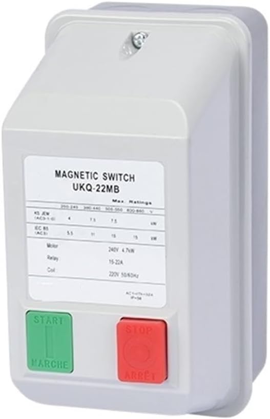 Amazon.com: RWRAPS Motor Starter Magnetic Switch IP56 UKQ-22MB Magnet ...