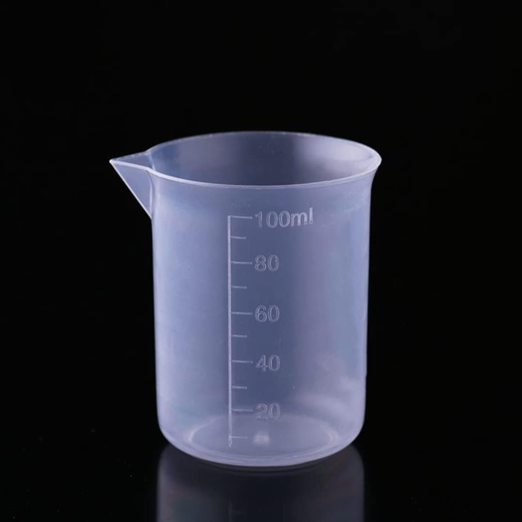 Amazon.com: 4 Pcs 100ml/3.4oz Plastic Graduated Cup Clear Measuring Cup ...
