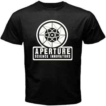 Amazon.com: Aperture Science Innovators T-Shirt Funny Birthday Cotton ...