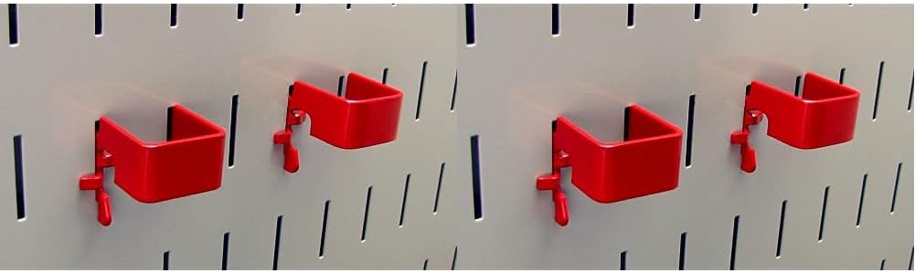 Amazon.com: Wall Control Pegboard 1in x 1in C-Bracket Slotted Metal ...