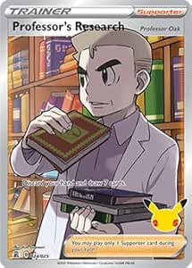 Amazon.com: Pokémon Celebrations Professor's Research Card, 25th ...