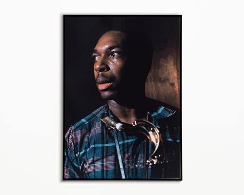 Amazon.com: John Coltrane poster, John Coltrane print, Young John ...