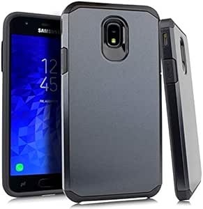 Amazon.com: AH2 Hybrid Cover Case for Samsung Galaxy J7 (2018) Top SM ...
