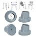 Amazon.com: supregear Replacement Feet for Shower Chair Bath Seat, 1-1/ ...