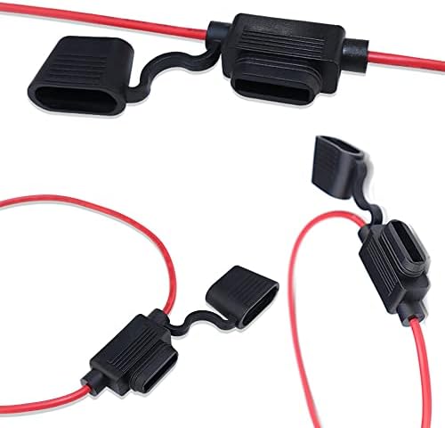 Amazon.co.jp: Car Fuse Holder Splashproof Flat Fuse Holder Car ...