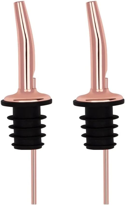 Copper Spirit Pourer (Pack of 2) | Wine Pourer, Freeflow Drink Pourers ...