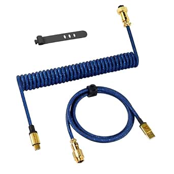 ATTACK SHARK Custom Coiled Keyboard Cable for Mechanical Gaming ...