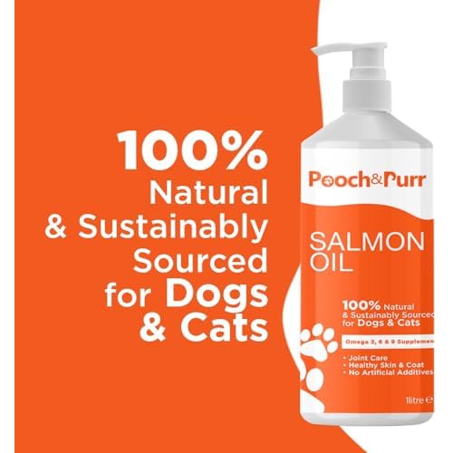 Pooch & Purr 1 Litre Salmon Oil for Dogs. Salmon Oil Cats, Horses ...