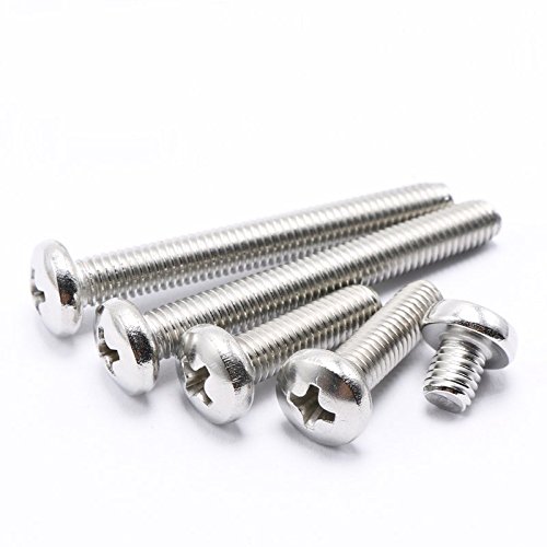 M3 Phillips Pan Head Machine Screws A2 Stainless Steel Thread Length 30 ...