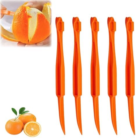 5 Pack Orange Peeler Tools - Easy Open Citrus Lemon Peel Cutter and ...