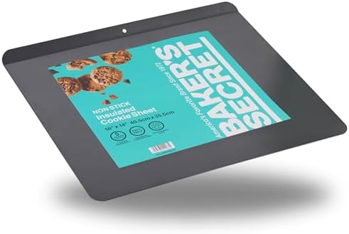 Amazon.com: Baker's Secret Insulated Cookie Sheet Cookie Tray 16" x 14 ...
