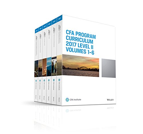 Amazon.com: CFA Program Curriculum 2017 Level II, Volumes 1 - 6 (CFA ...