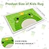Amazon.com: Kids Rug, 4'x6' Cute Frog Bath Mat Non Slip Soft Washable ...
