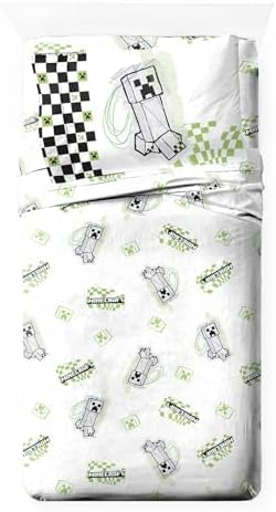 Amazon.com: Jay Franco Minecraft Creeper Twin Size Sheet Set - Super ...