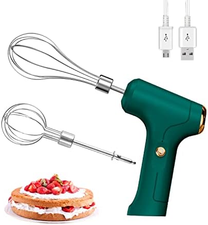 Hand Mixer Electric Whisk Wireless Portable Hand Whisk USB Rechargeable ...
