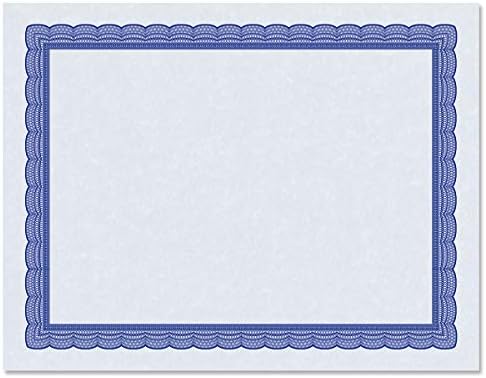 Amazon.com : Executive Blue Parchment Certificate Papers - Pack of 25 ...