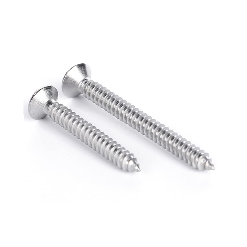 50 Pcs Self Tapping Screws, M5 x 60mm Multi Purpose Screws, 304 ...