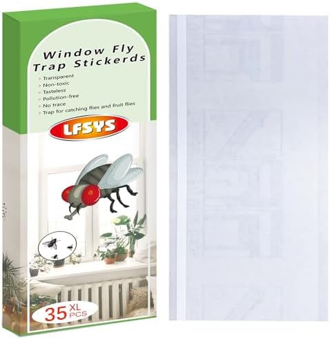 LFSYS 35XL Pack Window Fly Trap, Fruit Fly Traps for Indoors, Fly Trap ...