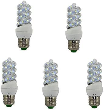 TECNOLUX EURO-LED AMPOULE MINI SPIRALE 9W E27 (6500K)(Pack5) : Amazon ...