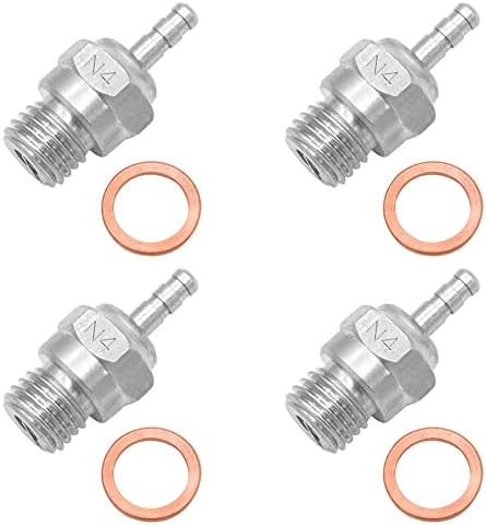 Amazon.com: OGRC 4pcs Hot Glow Plug N4 Spark Nitro Engine Parts Replace OS for Traxxas Kyosho ...
