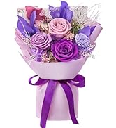 Amazon.com: Mosstory Roses Bouquet 7-Piece Forever Flowers Bouquet Gift ...