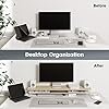 Amazon.com: Fenge Acrylic Monitor Stand Riser, 42.5 Inches Dual Monitor ...