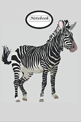 Zebra Notebook: Cute Striped Zebra Journal Wide Ruled Lined Notebook ...