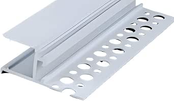 GLARESBOT LED Channel 20-Pack 3.3ft/1Meter Plaster-in LED Diffuser ...