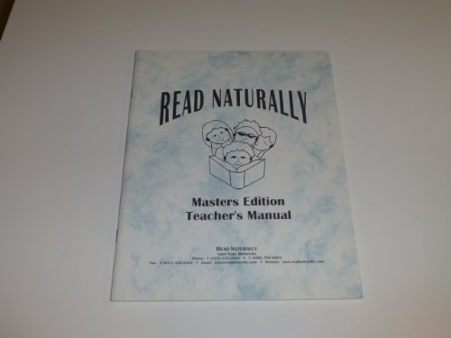 Read Naturally Masters Edition Teacher's Manual: Read Naturally: Amazon ...