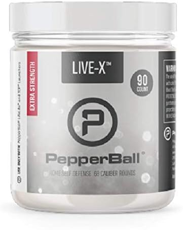 PepperBall Live-X Police Grade Projectiles, Powerful Non Lethal Self ...