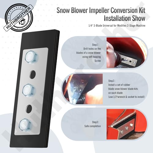 Snapklik.com : Snow Blower Impeller Modification Kit - 1/4 4-Blade ...