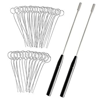 ADAMAS-BETA 2Pcs Reusable Inoculating Loop Metal Inoculation Loop ...