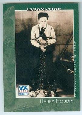 Harry Houdini trading card (Magician Escape Artist) 2002 Topps American ...