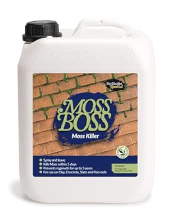 Moss Boss, Moss Killer - Kills Moss Within 5 Days - Prevents Regrowth ...