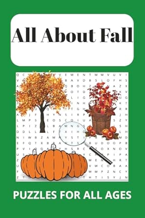 All About Fall Word Search Puzzle Book: Word Searches with Easy to Read ...