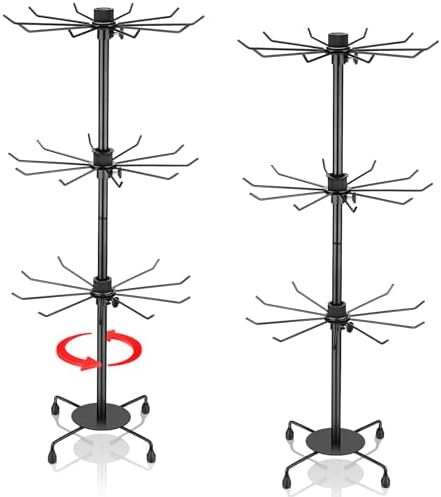 Amazon.com: BBTO 2 Pcs Rotating Display Stand Jewelry Display Rack with ...