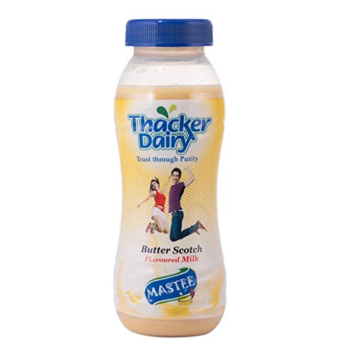 Thacker Dairy Flavour Milk Butter Scotch, 180 ml : Amazon.in: Grocery ...