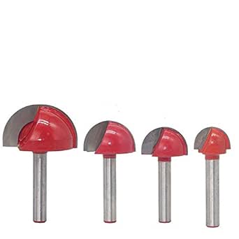 6mm Shank Round Nose Cove Core Box Router Bit Cutter Set for ...